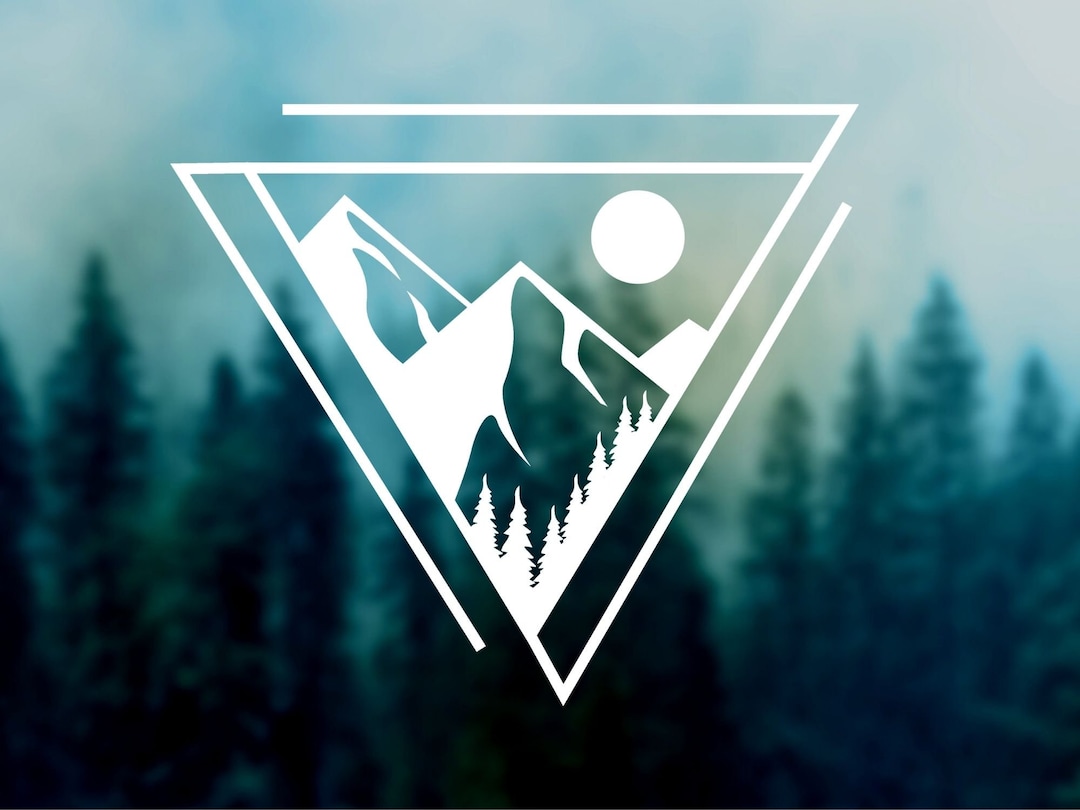 Mountain Decal | Car Decal, Nature Sticker, Durable Waterproof Vinyl ...