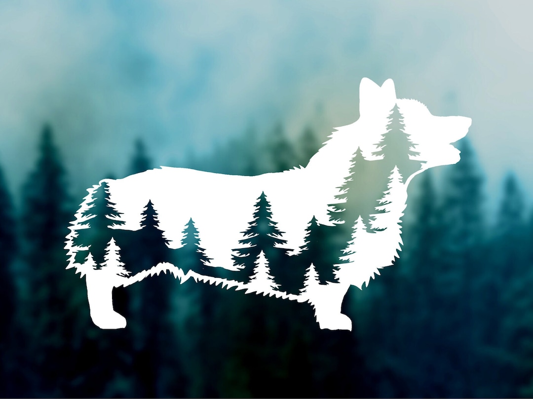 Corgi Decal Car Decal Corgi Sticker Durable Waterproof Vinyl Sticker ...