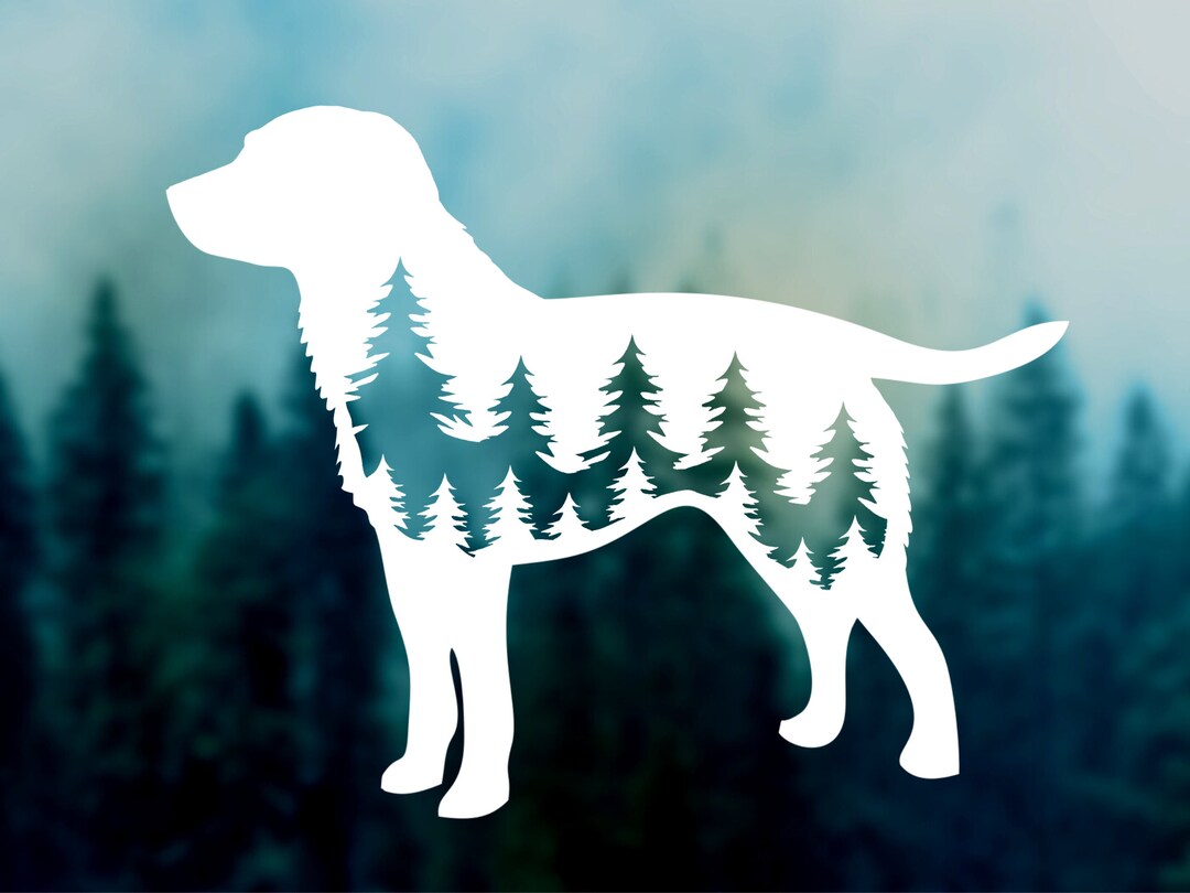 Labrador Dog Decal Car Decal, Labrador Sticker, Durable Waterproof ...