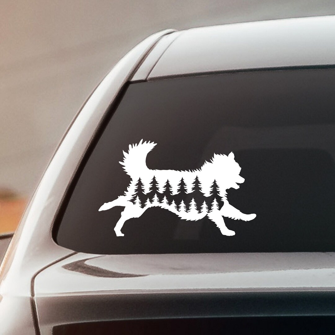 Pomeranian Dog Car Window Decal Waterproof Vinyl Car Sticker for Pom ...
