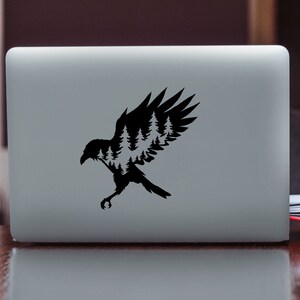 Raven Decal Raven Sticker Bird Sticker Bird Car Decal Bumper Sticker ...