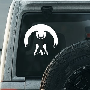 Mothman Car Decal Mothman Sticker Bumper Sticker for Cars Cryptid Vinyl ...