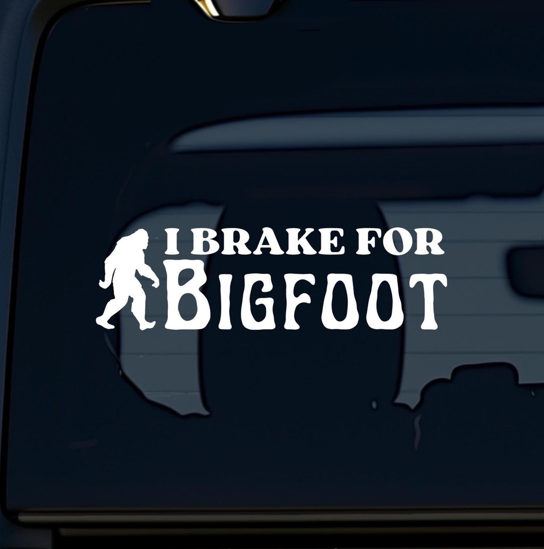 Bigfoot Decal Car Decal Bigfoot Sasquatch Yeti Sticker Durable ...