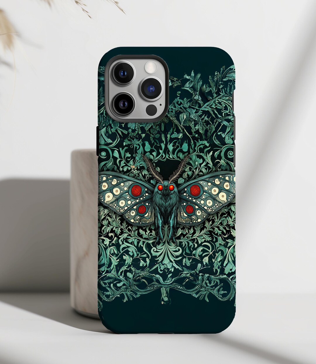 Mothman iPhone Case Cryptid Design Paranormal Phone Case iPhone 16 15 ...