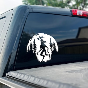 Wendigo Car Decal Wendigo Sticker Bumper Sticker for Cars Cryptid Vinyl ...