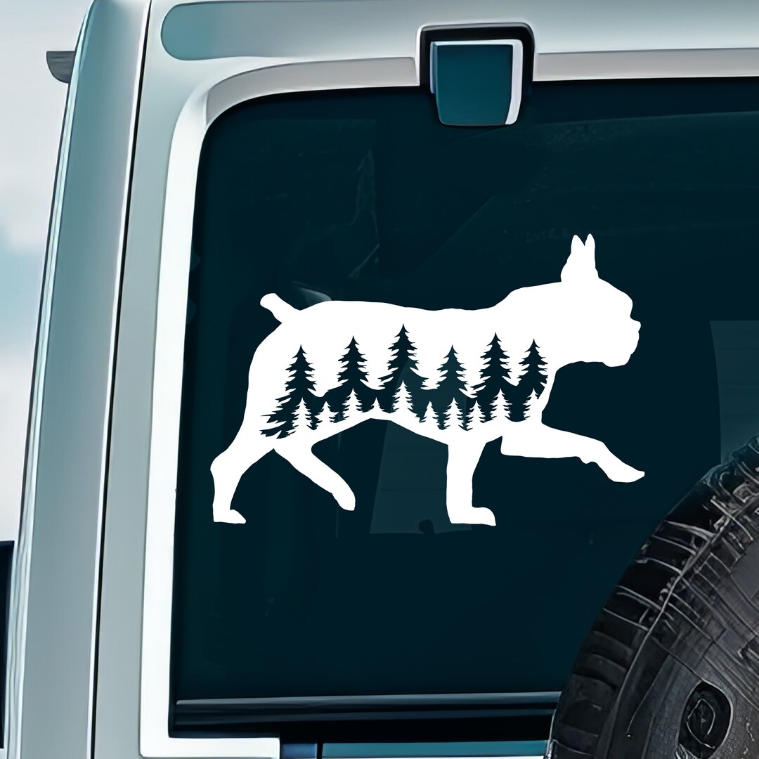 Boston Terrier Dog Car Window Decal Waterproof Vinyl Car Sticker for ...