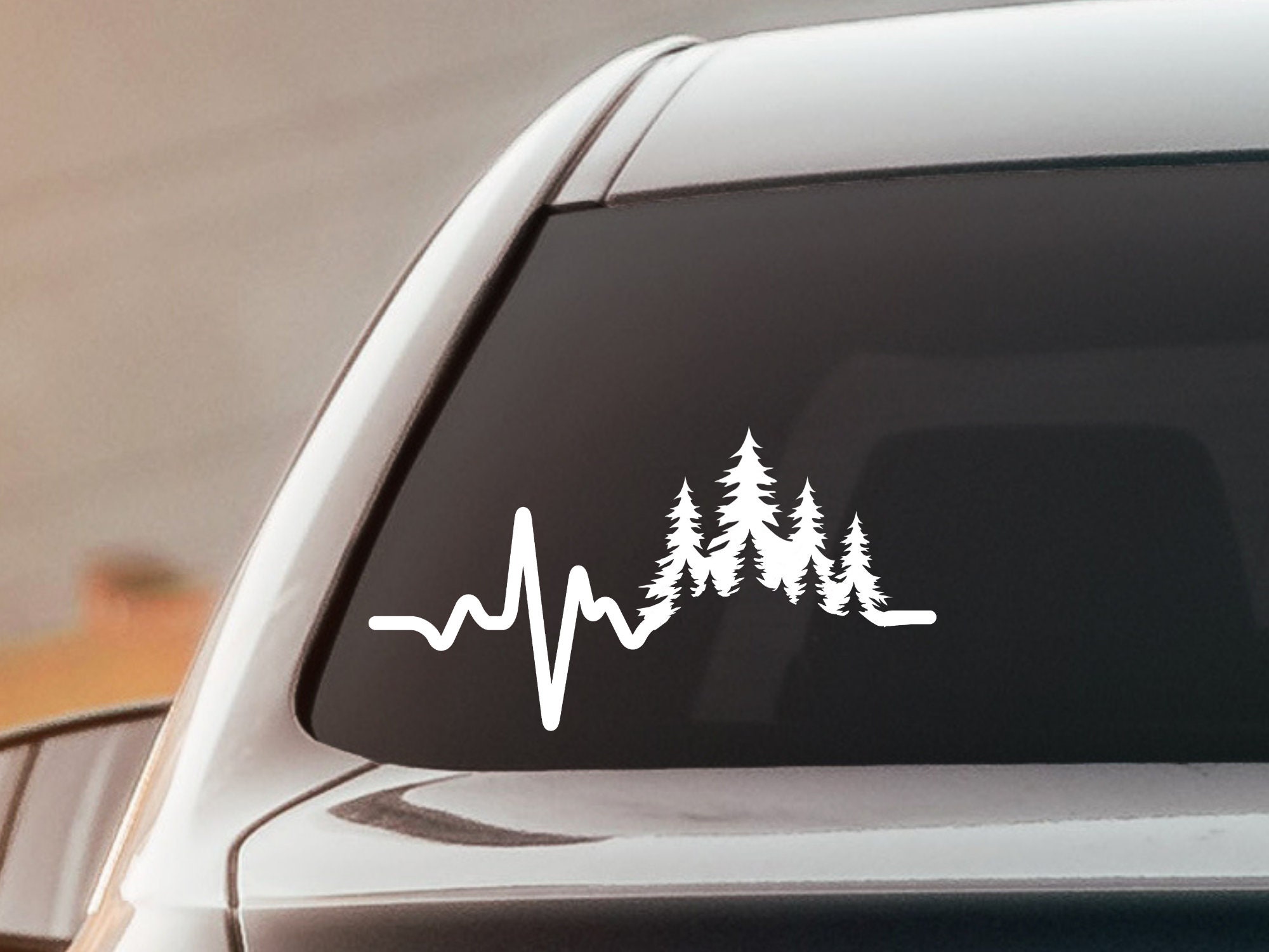 EKG Tree Decal EKG Sticker EKG Stickers Nature Car Decal - Etsy Australia