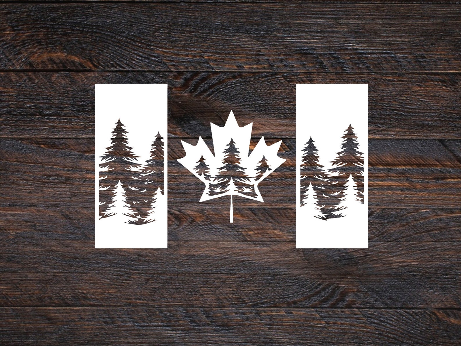 Canada Flag With Trees Decal Car Decal Canadian Pride Flag - Etsy Canada