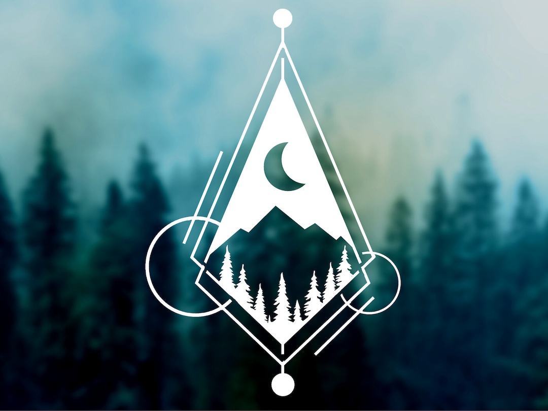 Mountain Decal | Car Decal, Nature Sticker, Durable Waterproof Vinyl ...