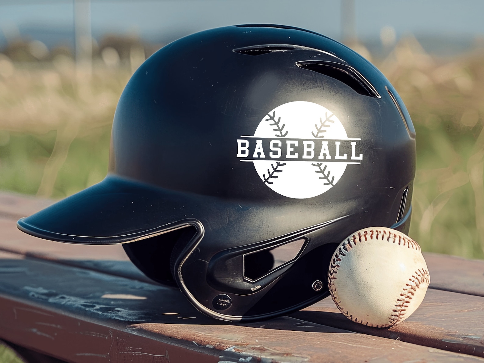 Custom Baseball Helmet Decal for Softball Sports Number Helmet Custom ...