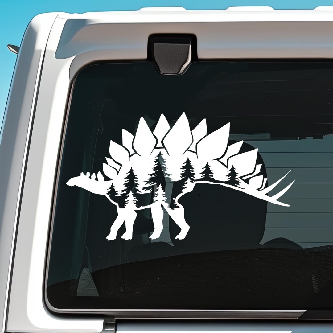 STEGOSAURUS Dinosaur Decal Car Decal Stegosaurus Dino Sticker Durable ...