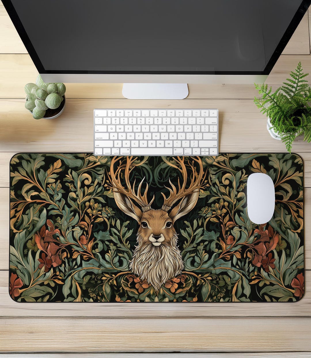 Jackalope Desk Mat Gift for Cryptid Lover Gaming Mouse Pad Large Desk ...