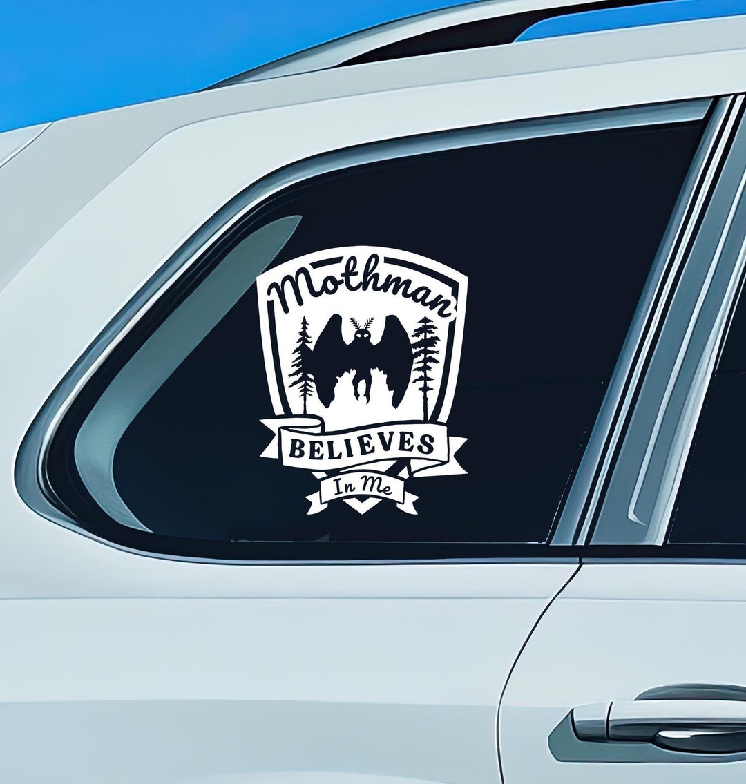 Mothman Car Decal Mothman Sticker Bumper Sticker for Cars Cryptid Vinyl ...