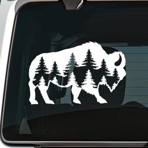 Bison Decal Car Decal Bison Buffalo Sticker Durable Waterproof Vinyl ...