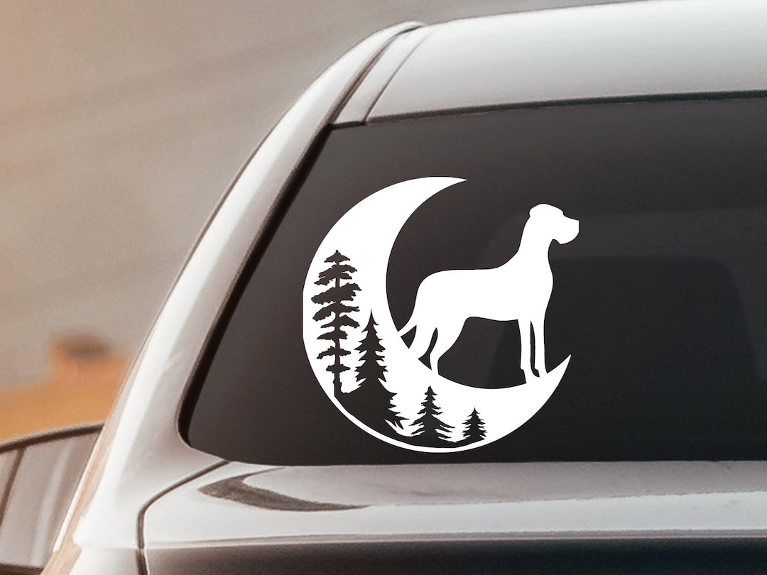 Great Dane Dog Car Window Decal Waterproof Vinyl Car Sticker for Great ...
