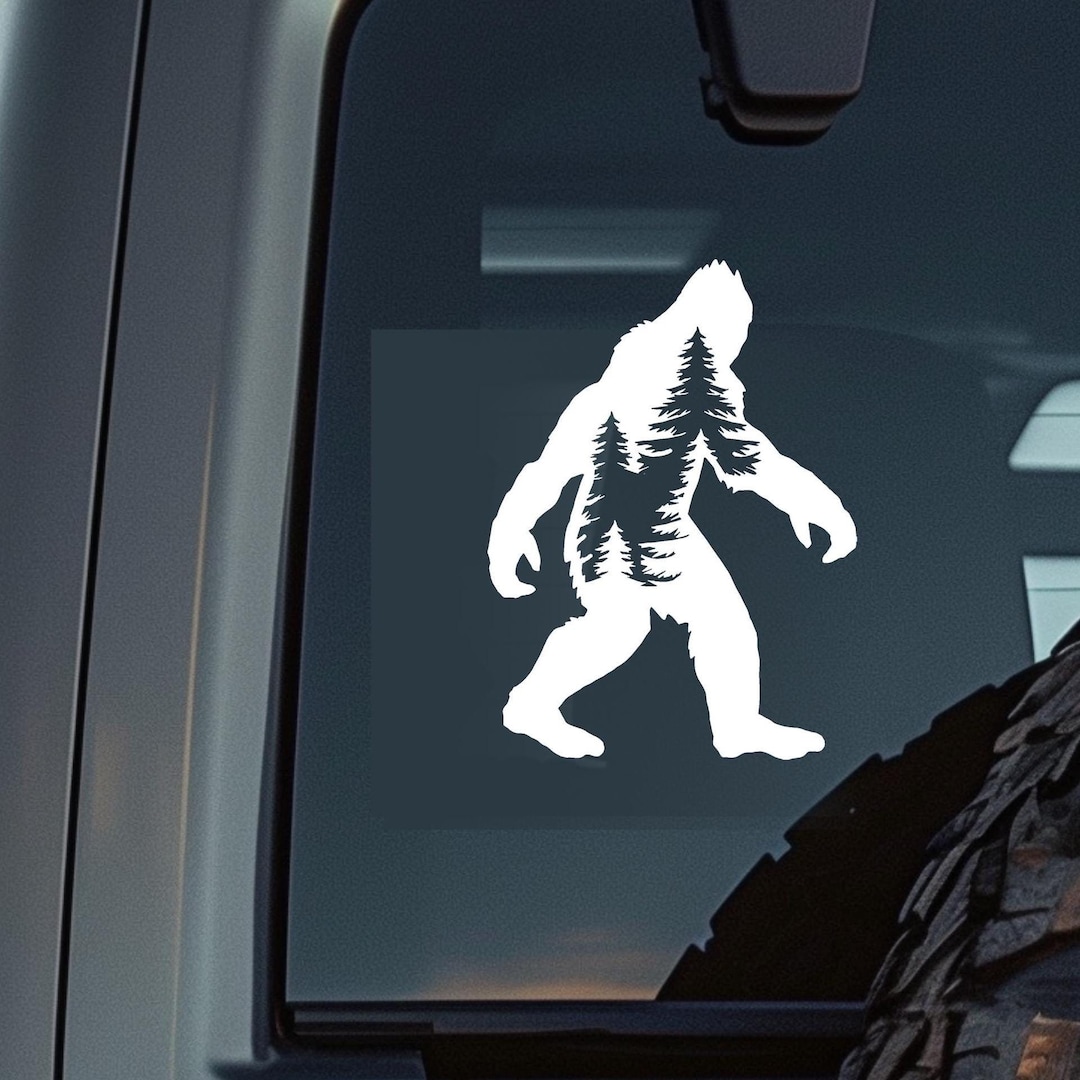 Bigfoot Decal Car Decal Bigfoot Sasquatch Yeti Sticker Durable ...