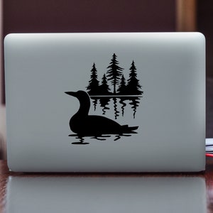 Loon Sticker | Loon Vinyl Decal | Lake Sticker | Lake Decal ...