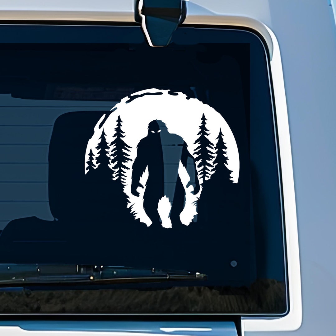 Bigfoot Decal Car Decal Bigfoot Sasquatch Yeti Sticker Durable ...