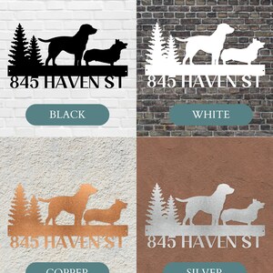 Custom Metal House Address Sign for Housewarming Gift Dog Mom Sign for ...