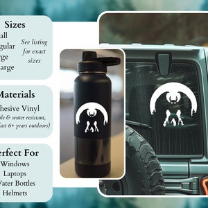 Mothman Car Decal Mothman Sticker Bumper Sticker for Cars Cryptid Vinyl ...