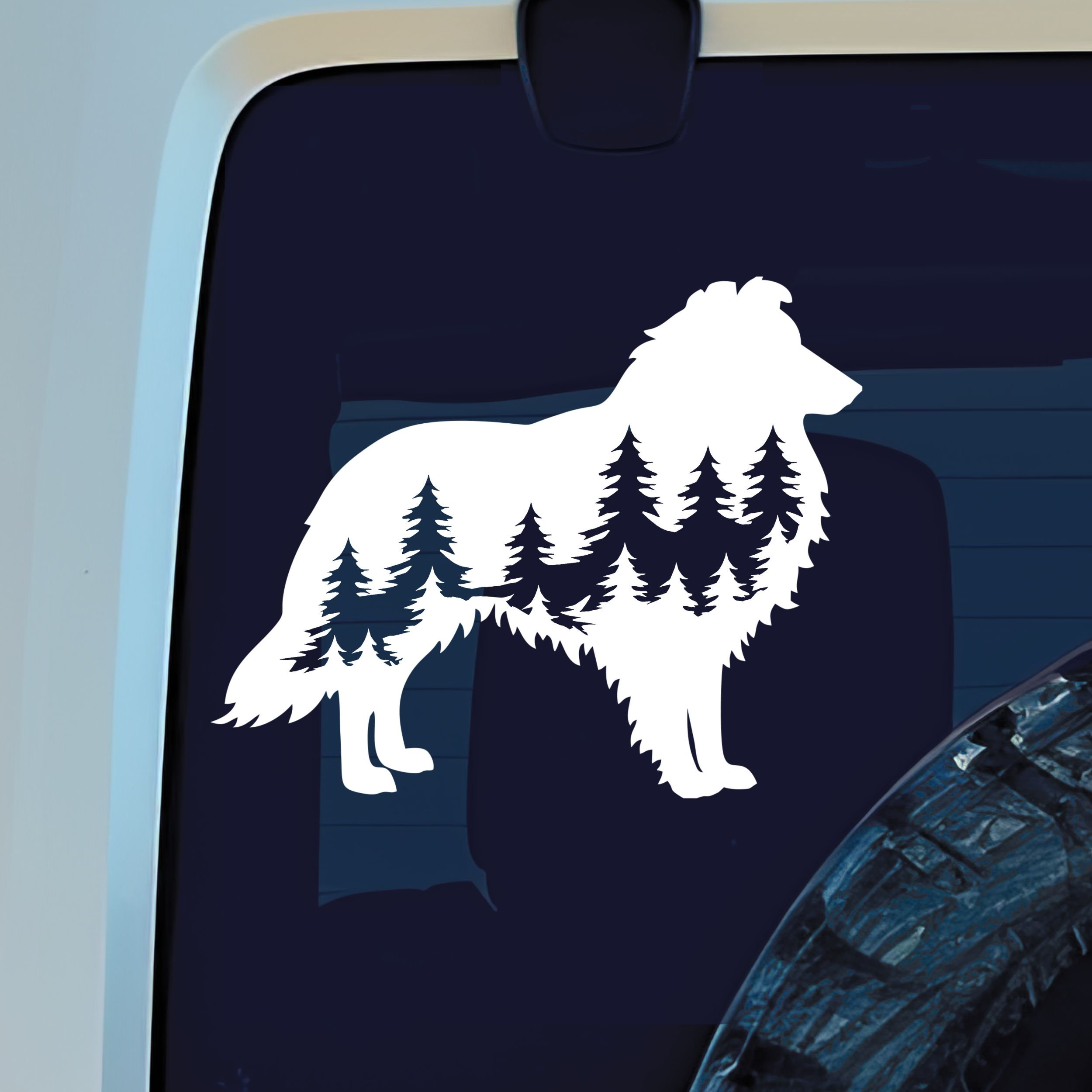 Shetland Sheepdog Decal Car Decal Sheltie Dog Sticker Durable ...