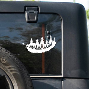 Feather Decal | Feather Stickers, Nature Stickers, Nature Car Decal ...