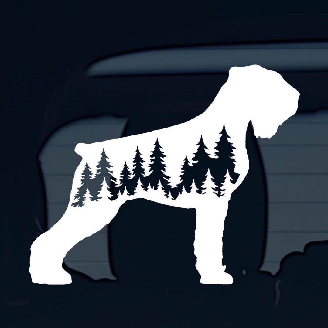 Schnauzer Car Window Decal Cute Schnauzer Dog Sticker Gift for ...