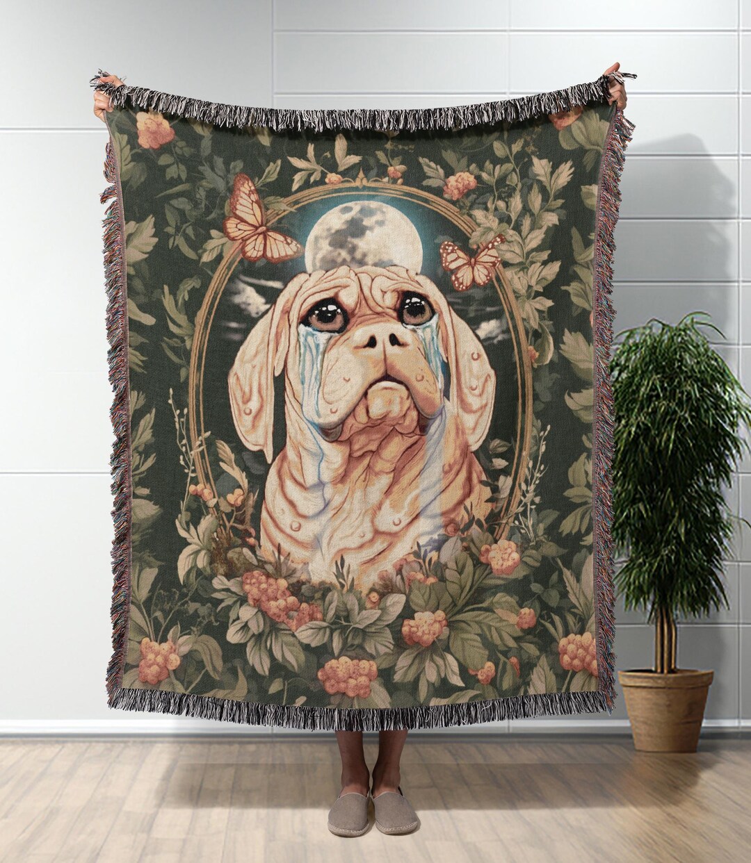 Squonk Woven Blanket Cryptid Throw Blanket Cottagecore Squonk Gift ...