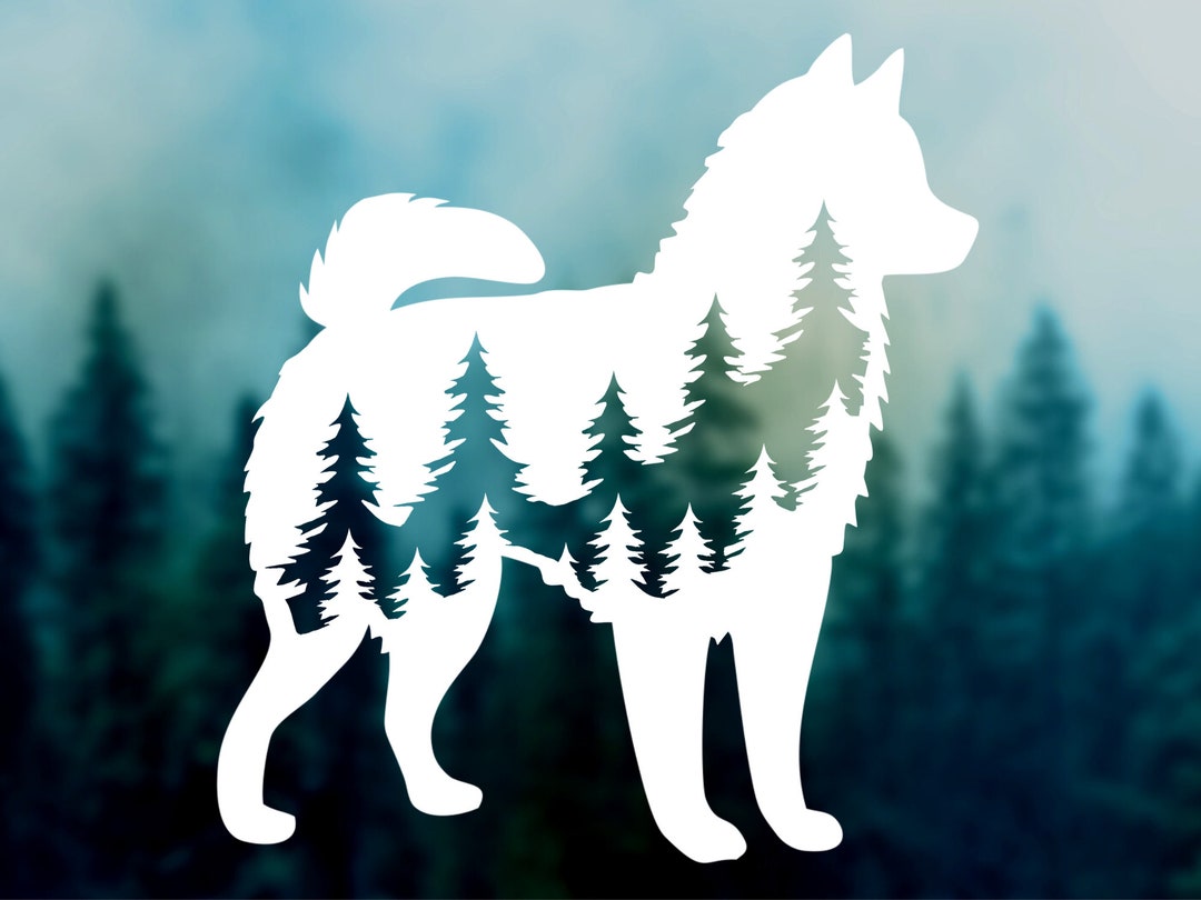 Husky Decal Car Decal Husky Sticker Durable Waterproof Vinyl Sticker ...