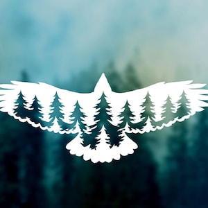 Hawk Decal | Hawk Sticker, Hawk Stickers, Hawk Car Decal, Bumper ...