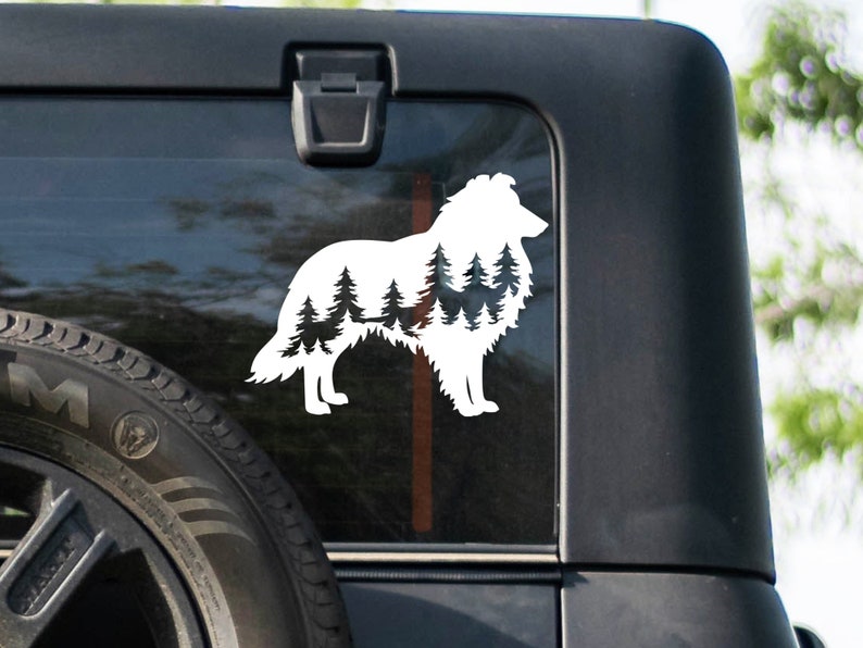 Shetland Sheepdog Decal Car Decal Sheltie Dog Sticker Durable ...