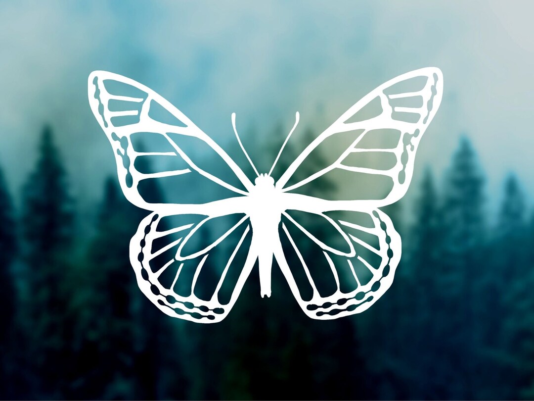 Butterfly Decal | Car Decal, Butterfly Sticker, Durable Waterproof ...