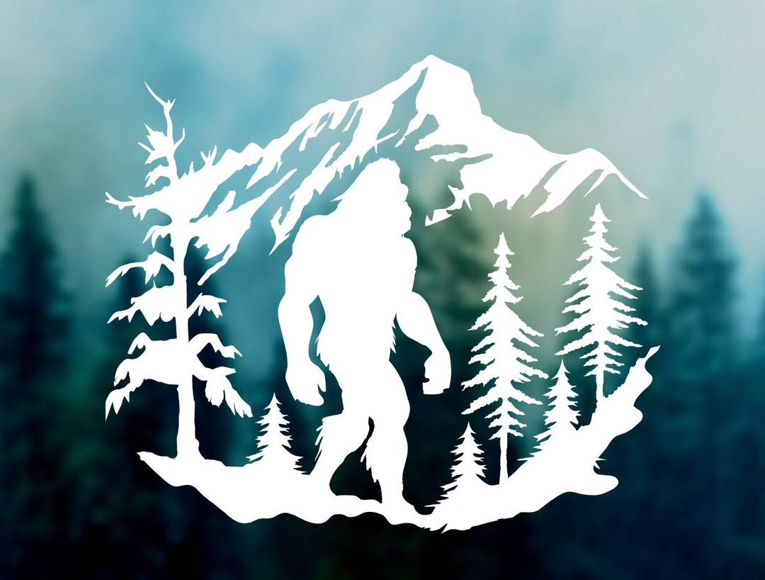 Sasquatch Decal Bigfoot Decal Sasquatch Sticker or Water Bottle Big ...