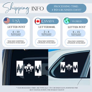 Canada Flag With Trees Decal | Car Decal, Canadian Pride Flag Sticker ...