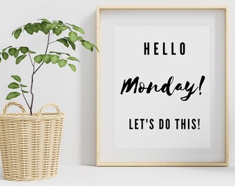 Too Pretty for Monday SVG PNG PDF Positive Thinking Clipart Quotes ...