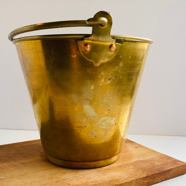 Brass Bucket - Etsy