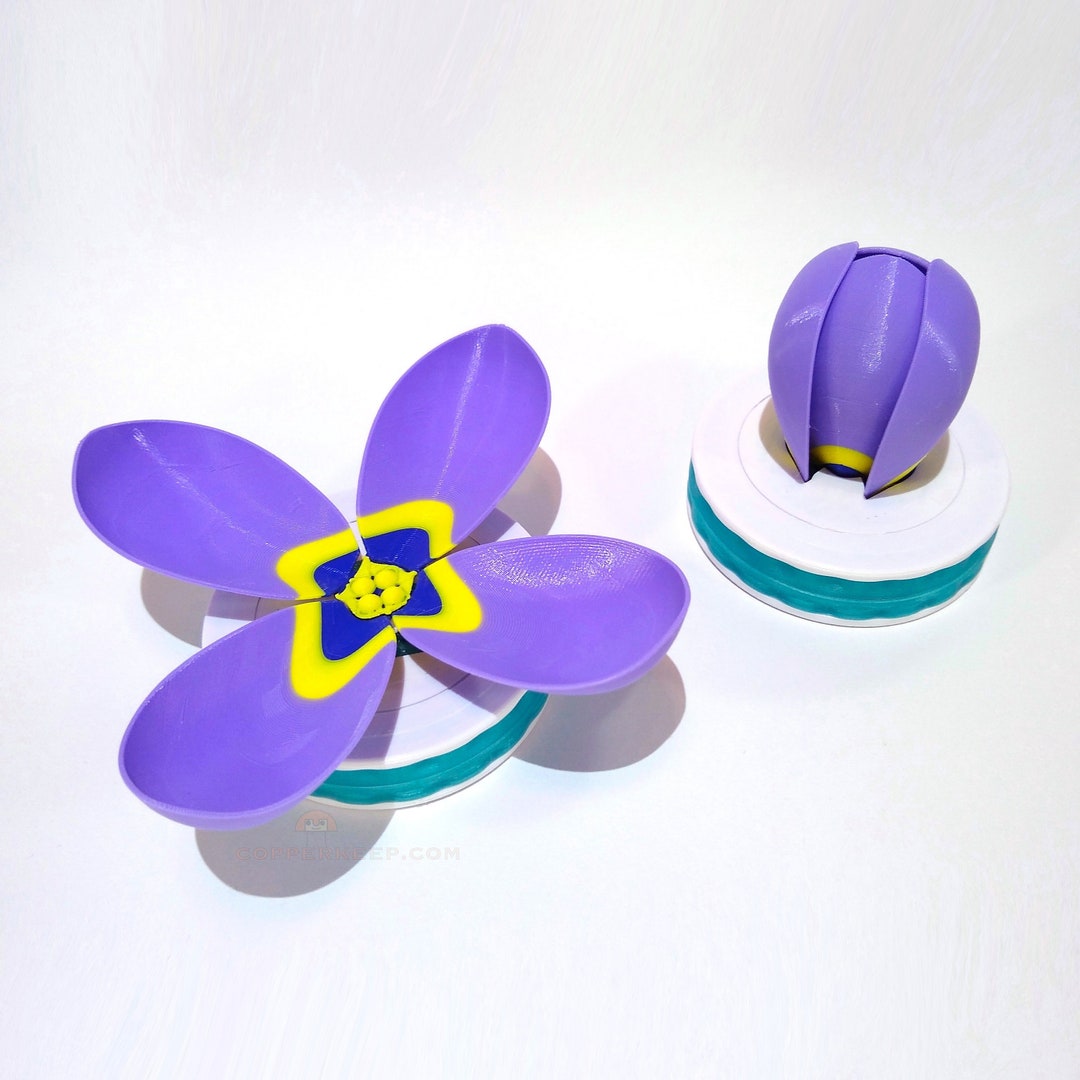 Flower Fidget "heather Lilac" | Fun Blooming Flower Desk Toy | Soothing ...