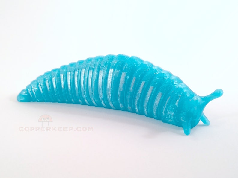 Friendly Articulated Slug Fidget Toy 5-inch Flexible 3D - Etsy