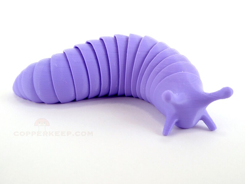 Friendly Articulated Slug Fidget Toy 5-inch Flexible 3D - Etsy
