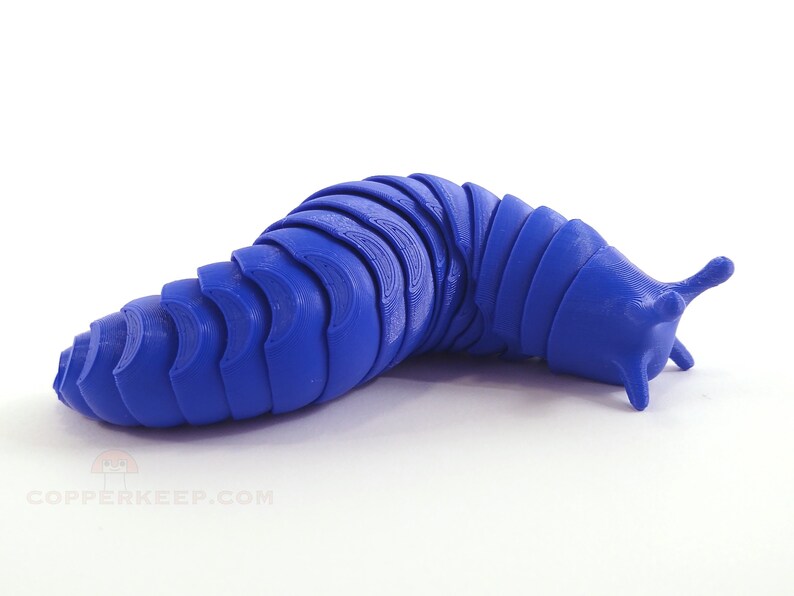 Friendly Articulated Slug Fidget Toy 5-inch Flexible 3D - Etsy
