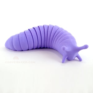 Friendly Articulated Slug Fidget Toy | 5-inch Flexible 3D Printed ...