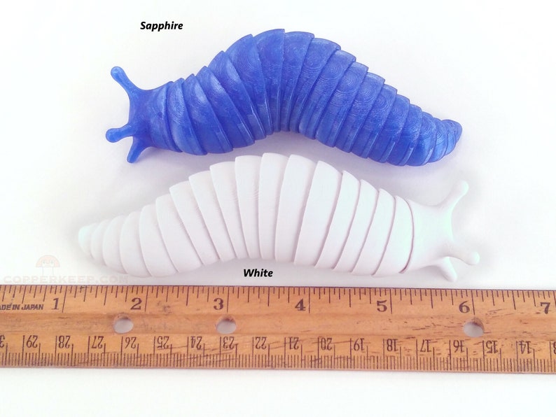 Friendly Articulated Slug Fidget Toy | 5-inch Flexible 3D Printed ...