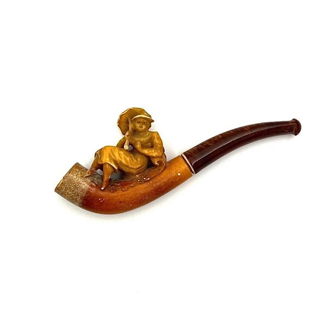 Antique Meerschaum Smoking Pipe Vintage Tobacciana Antique Pipe Vintage ...