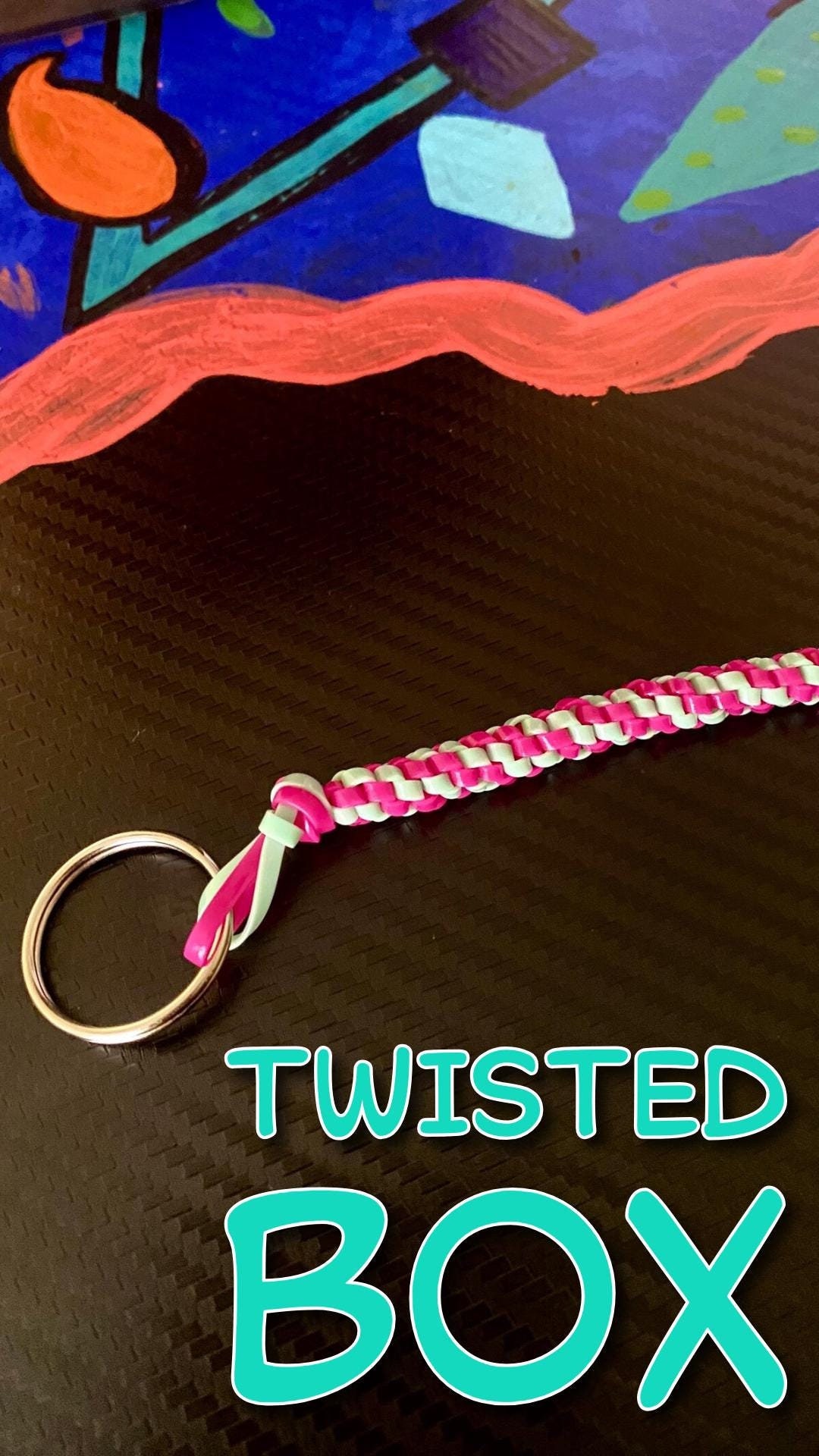 The Twisted Box Design Gimp Lanyard String Rexlace Long 12+ Inches With ...
