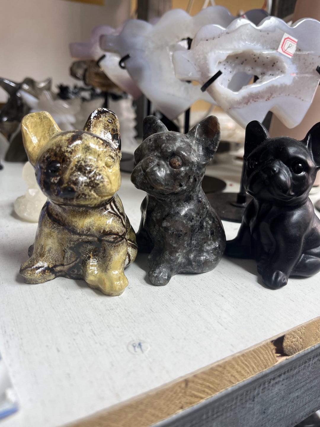 Hand Carved Big Crystal Dogs Crystal Animals Crystal Puppy Dogs Crystal ...