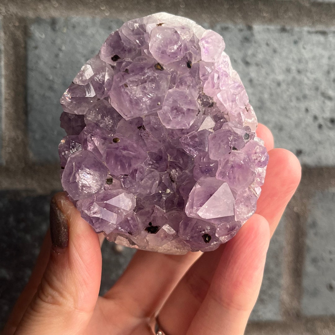 Special Amethyst Egg With Inclusions Crystal Egg Healing Egg Healing ...