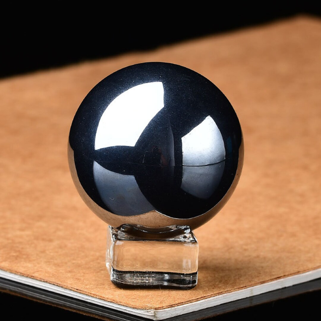 Terahertz Ball Melt Ice Stones Ball Healing Gemstone Polished Sphere ...