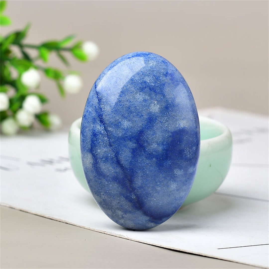 Sodalite Quartz Palm Stone Hand Made Crystal Worry Stone Polished ...