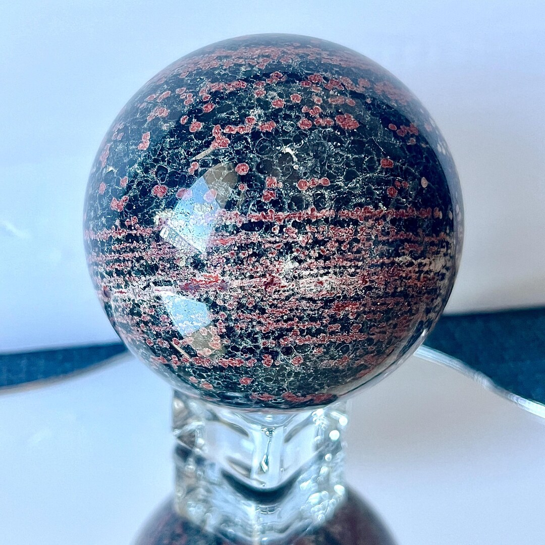 Léopard Skin Sphere Crystal Sphere Red Crystal Ball Crystal Gift Home ...