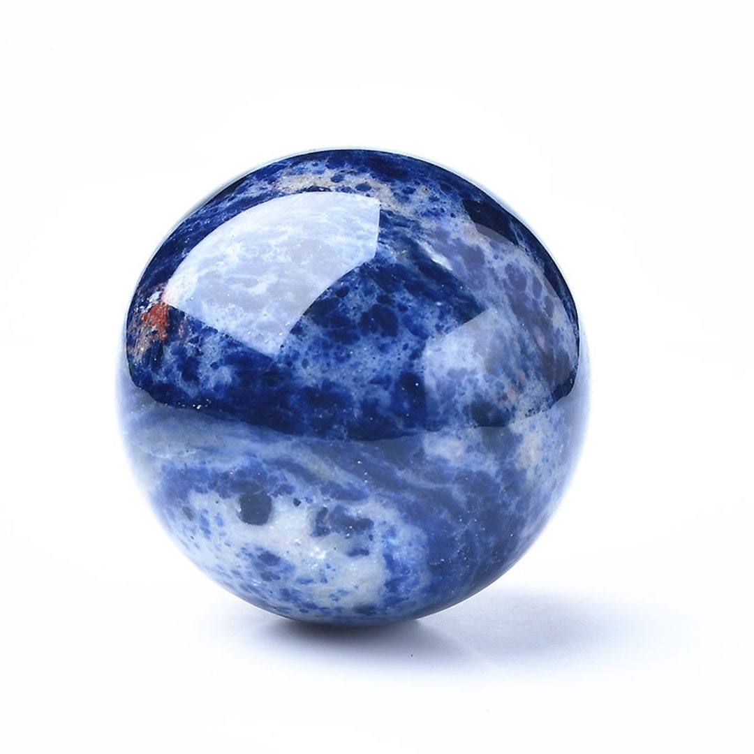 Blue Sodalite Ball Healing Blue Vein Sphere Meditation Chakra Room ...